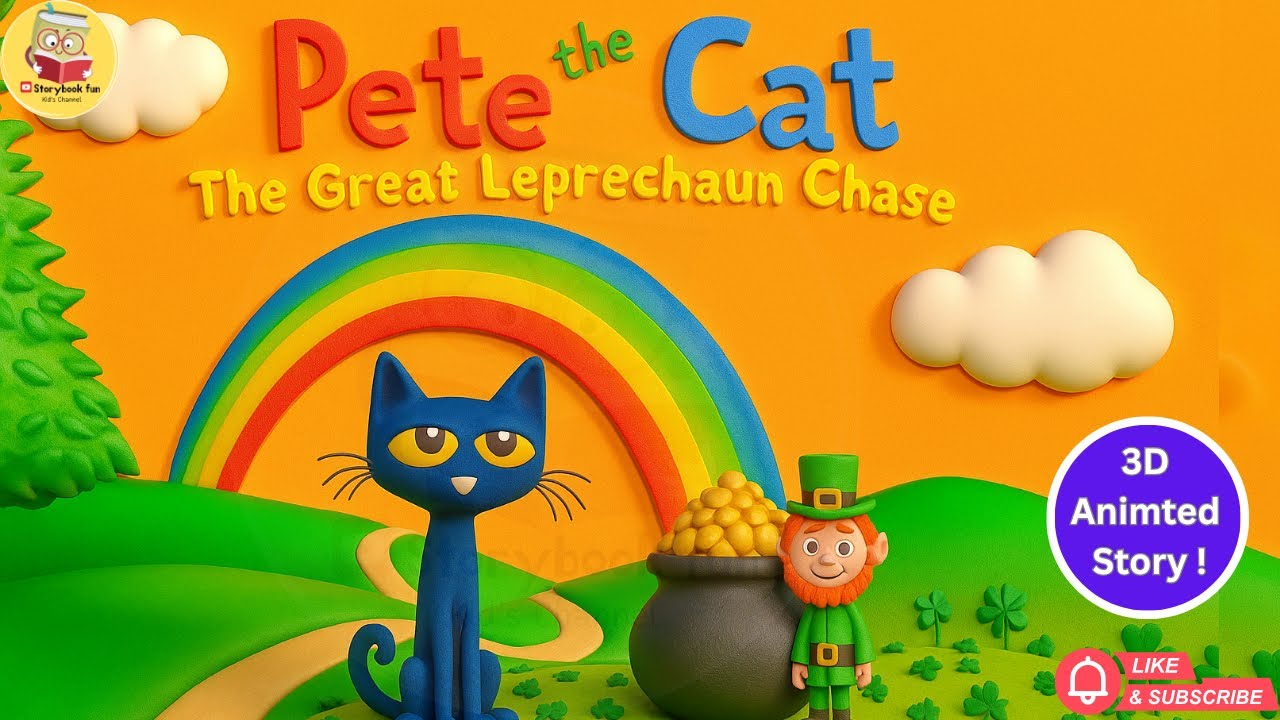 3D Pete the Cat and the Great Leprechaun Chase | Magical St. Patrick's ...