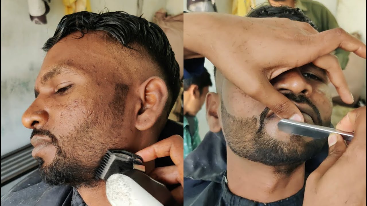 Talented 🔥 Barber 👍 Beard Cut Style | Beard Barber Style | Dadhi ...
