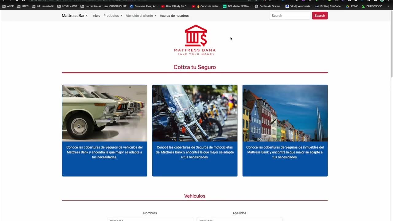 Primera Preentrega Para El Curso De Javascript Coderhouse Youtube