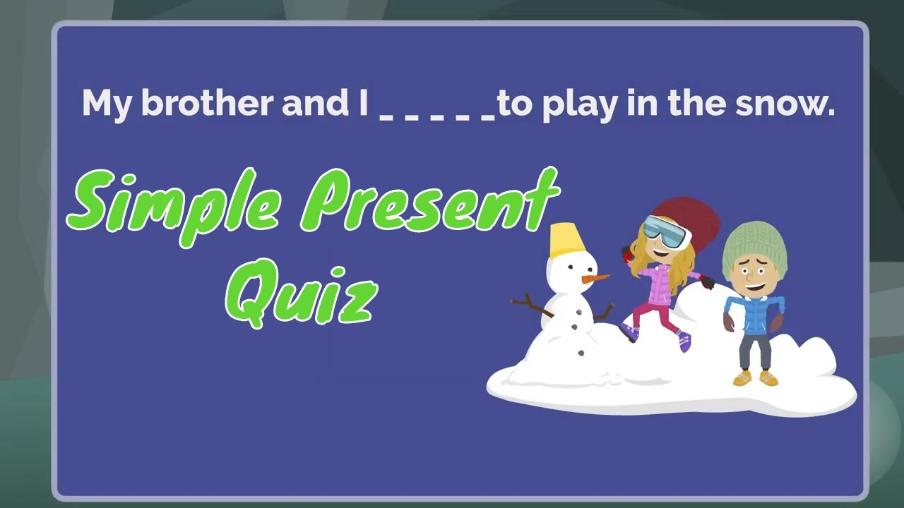 The Simple Present Tense - ESL Grammar Practice - Quiz 1 - YouTube