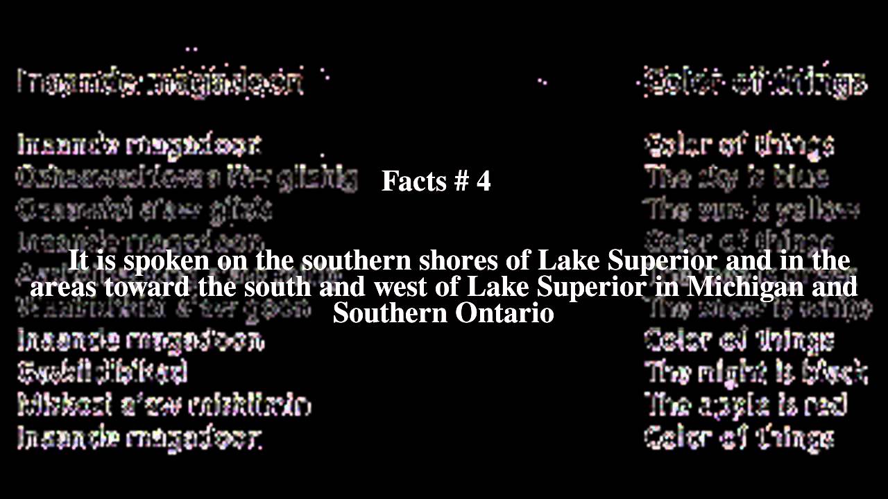 Chippewa language Top # 6 Facts - YouTube