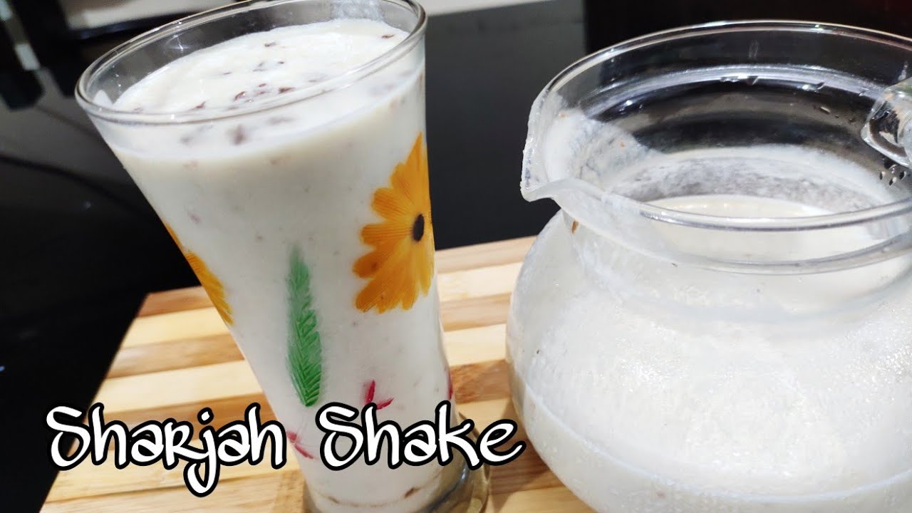 SHARJAH SHAKE RECIPE | HOW TO MAKE SHARJAH MILKSHAKE | INDIAN BANANA ...