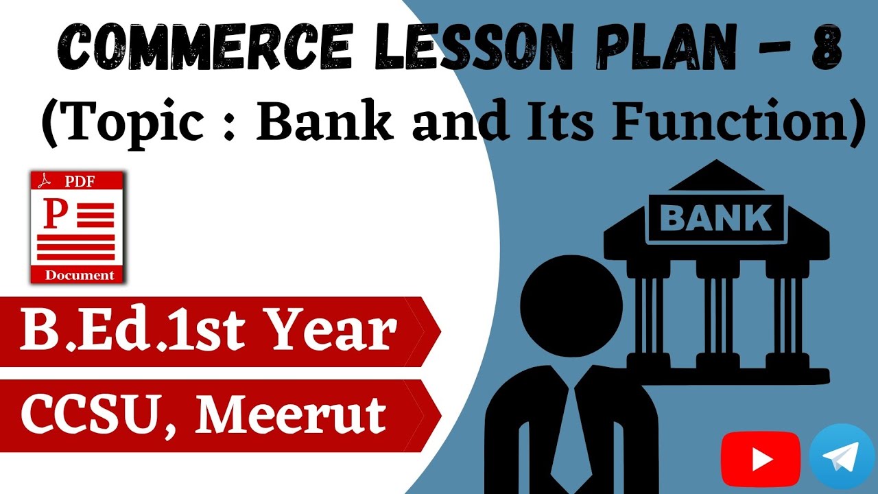 Commerce Lesson Plan -8 | In English | B.Ed. 1st Year | ccsu - YouTube