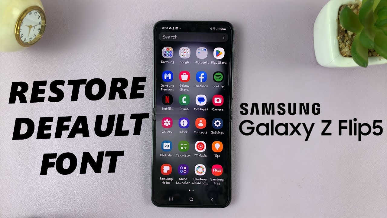How To Restore Default Font On Samsung Galaxy Z Flip 5 - YouTube