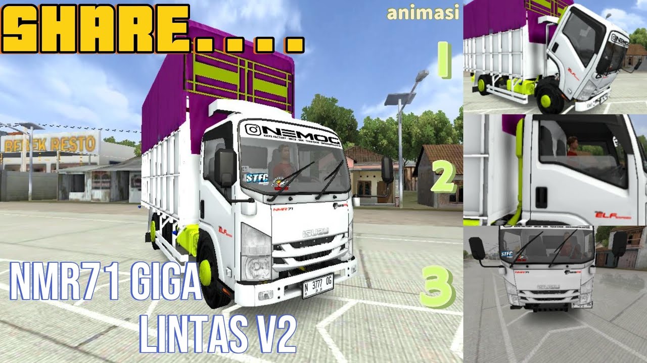 Shere!!!!! MOD NMR71 GIGA LINTAS V2 I CHENEL GUE#bussid #trukoleng ...