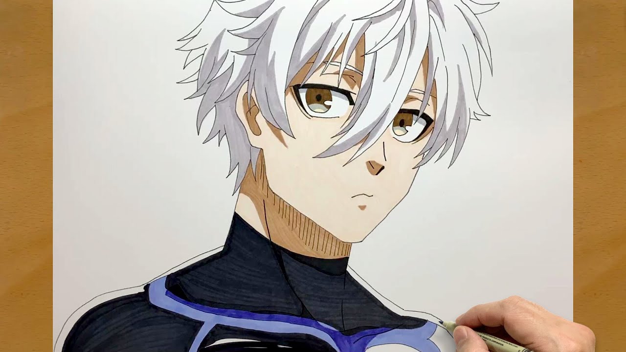 How to Draw Seishiro Nagi from Blue Lock | step by step | Draw anime ...