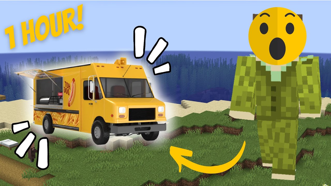 I Built a Food Truck in 1 HOUR! (Minecraft) - YouTube