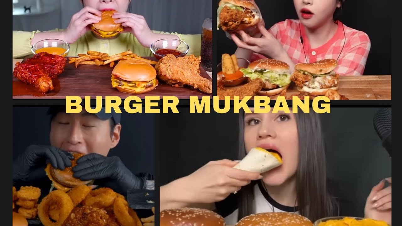 BURGER ASMR 🍔🍔|| COMPILATION VIDEOS NEW 2023 || *BIG BITES* || BEST ...