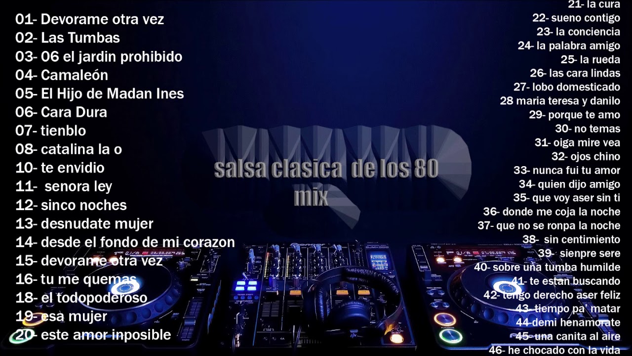 salsa de los mix de los 80 - YouTube