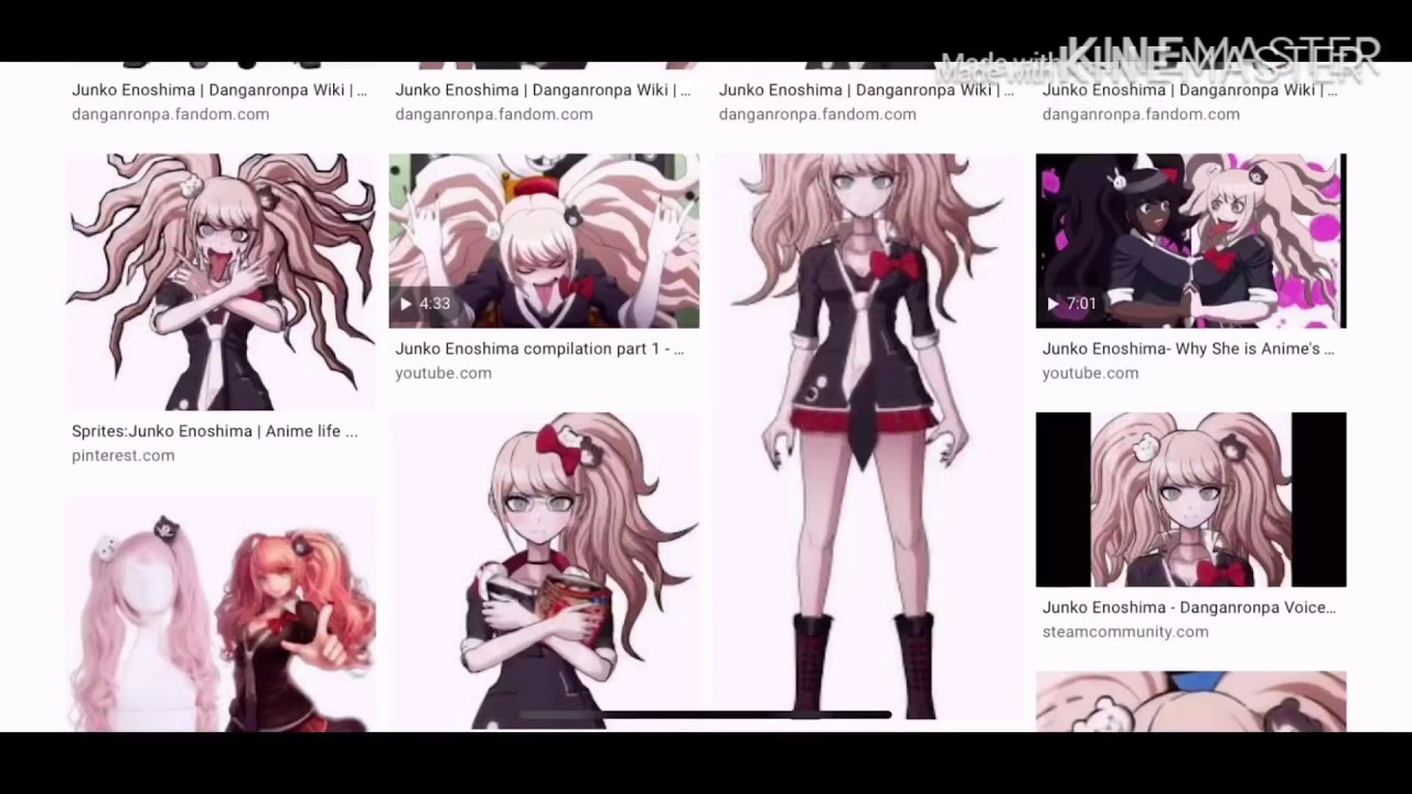 Trying my best to make Junko Enoshima in gacha life👌 - YouTube