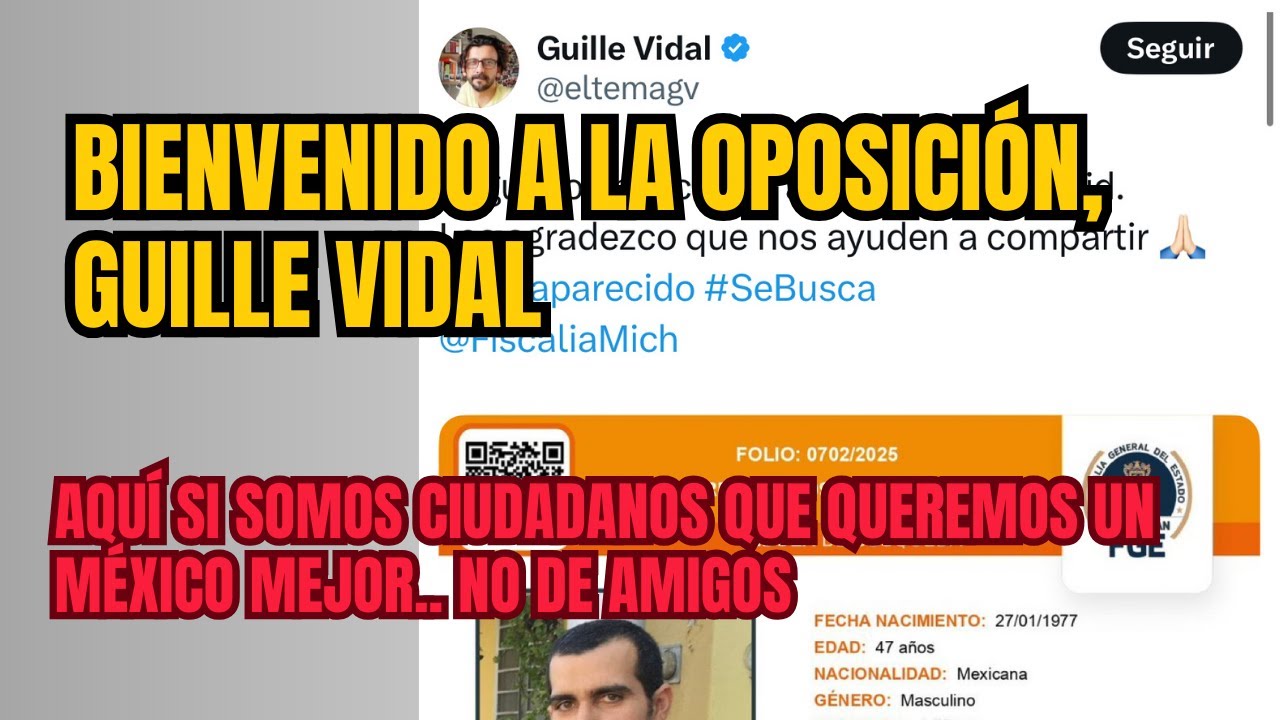 Bienvenido a la oposición, Guille Vidal - YouTube