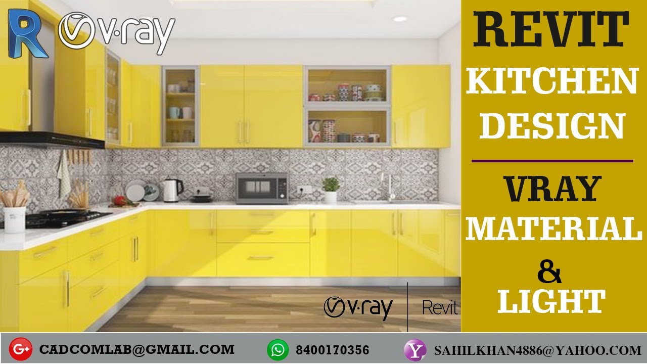 Revit Architecture Modular Kitchen Design With Family - YouTube