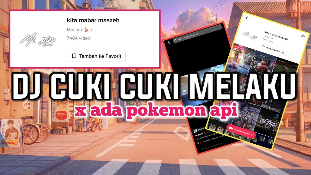 DJ CUKI CUKI MELAKU X ADA POKEMON API Sound Maspin | Viral Fyp Tiktok ...