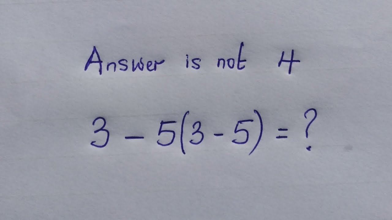 A viral math problem | Answer is not 4 | Can you solve ? - YouTube