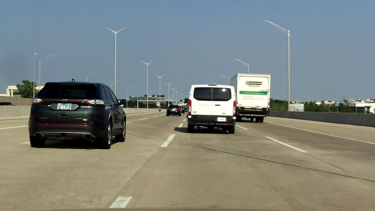Jane Addams Memorial Tollway (Interstate 90 Exits 68 to 78) eastbound ...
