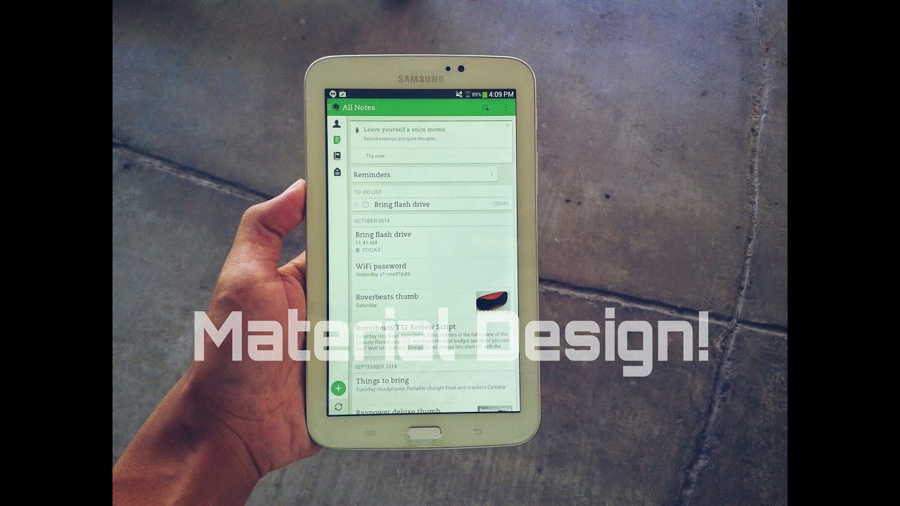 Evernote For Android Update | Brings Material Design! - YouTube