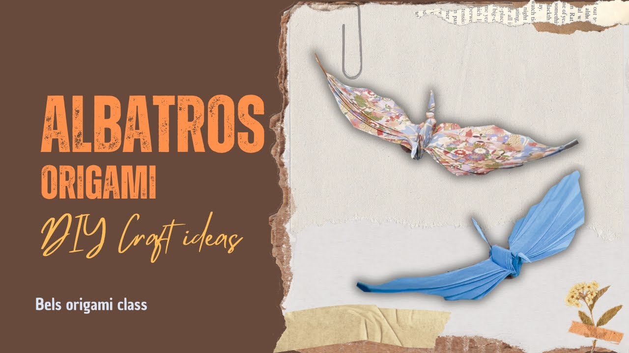 ORIGAMI ANIMALS DIY | ALBATROSS ORIGAMI | 3D PAPER CRAFT - YouTube