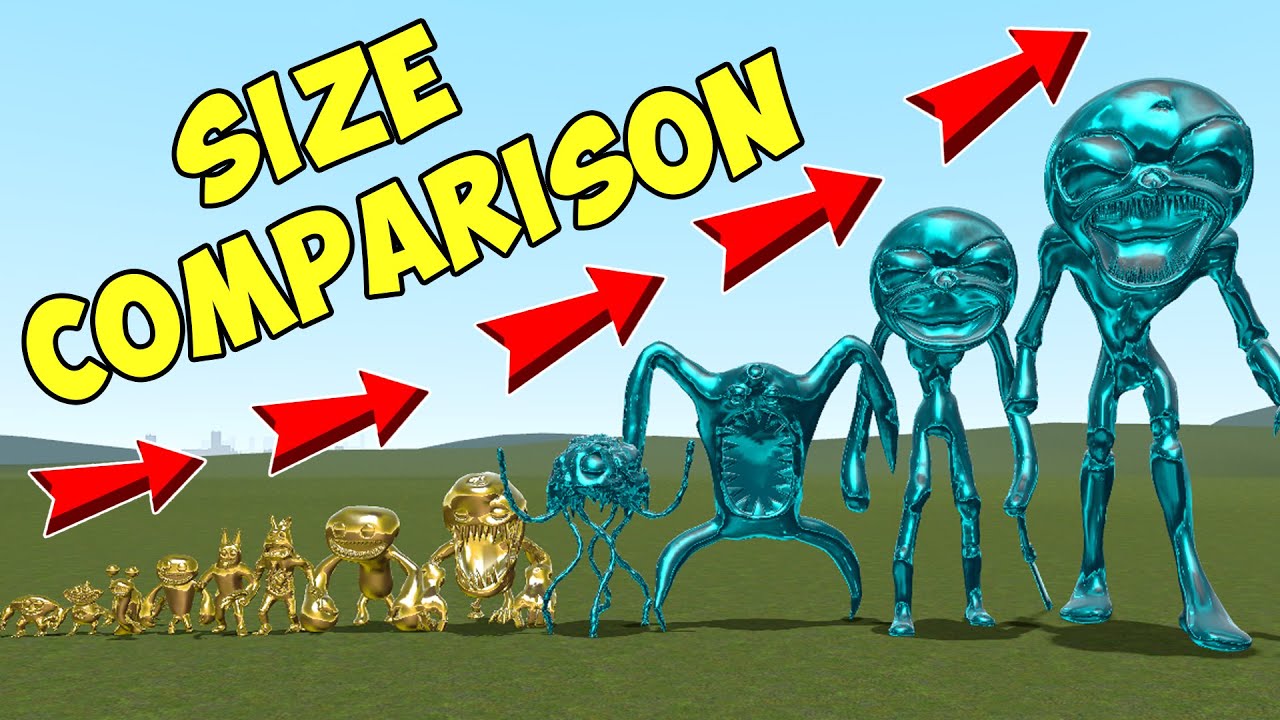 SIZE COMPARISON ALL GOLDEN and DIAMOND GARTEN OF BANBAN FAMILY in Garry ...