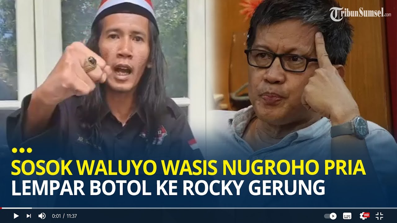 Sosok Waluyo Wasis Nugroho Pria Lempar Botol ke Rocky Gerung Saat ...