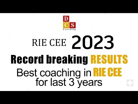 RIE CEE 2024 MOST AFFORDABLE COACHING BY DCS LEARNING - Victory batch - YouTube
