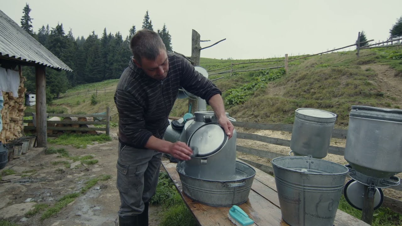 Making cheese high in the mountains according to an old recipe - YouTube