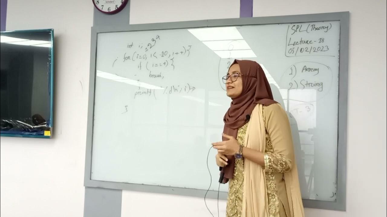 Structured Programming Language( Theory)| Lec-18 | CSE | Ayesha Siddique | University of ...