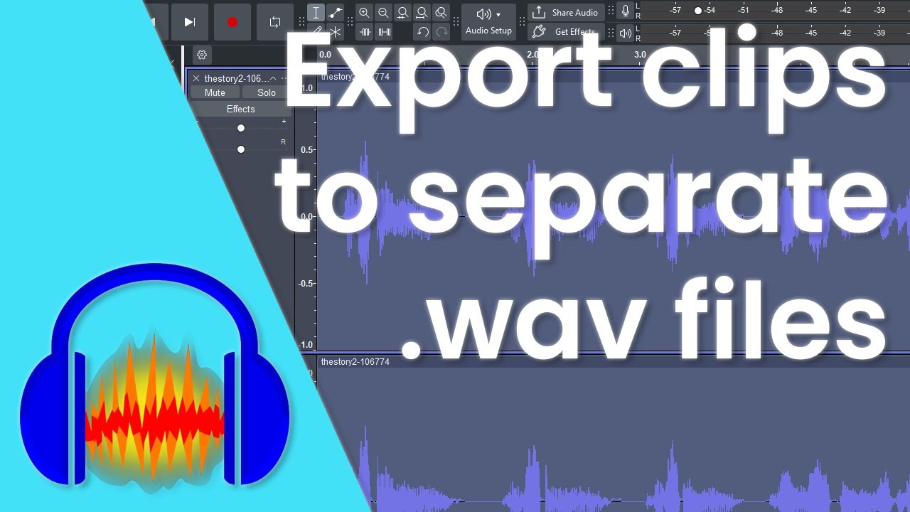Audacity: Turn One Track into Separate Clips & Export as Individual ...