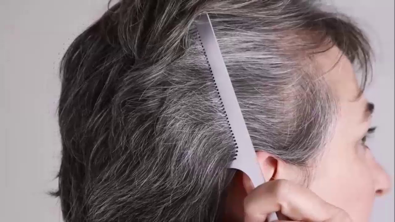 Scientists discover how to remove gray hairs without dyeing them - YouTube