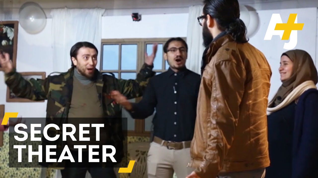 These Syrian Actors Perform Despite Airstrikes - YouTube