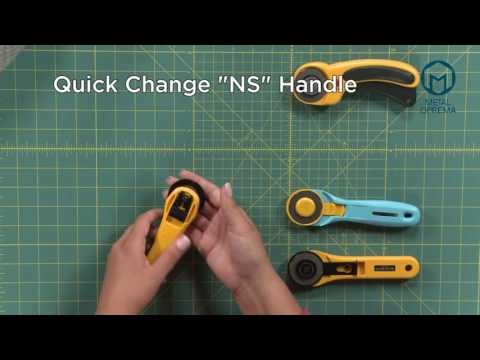 OLFA Understanding the Different Rotary Cutter Handles - YouTube