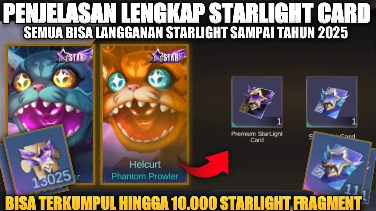 MURAH BANGET!! PENJELASAN LENGKAP STARLIGHT CARD MLBB 2025 | SKIN ...