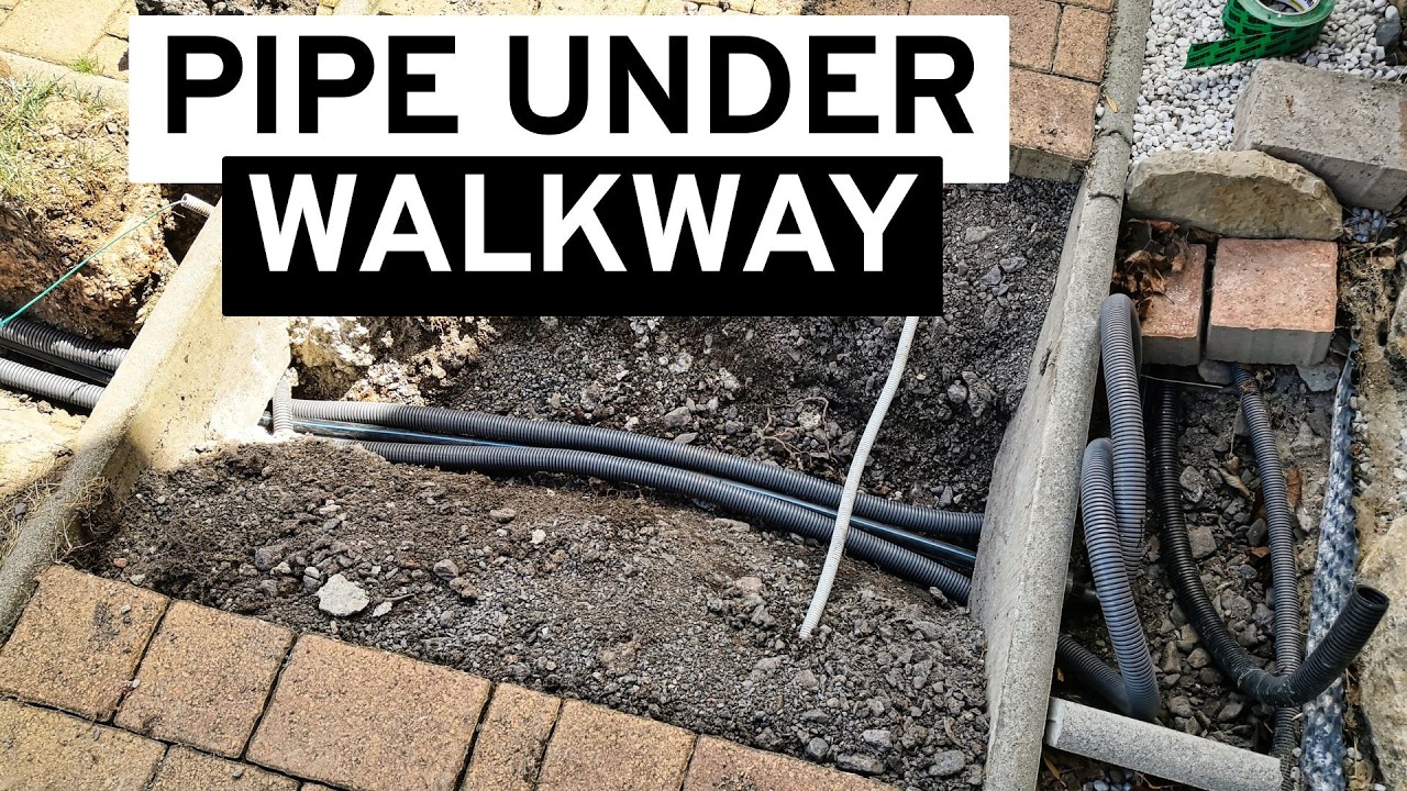 Running a Water Line Under a Walkway – Irrigation System Installation ...