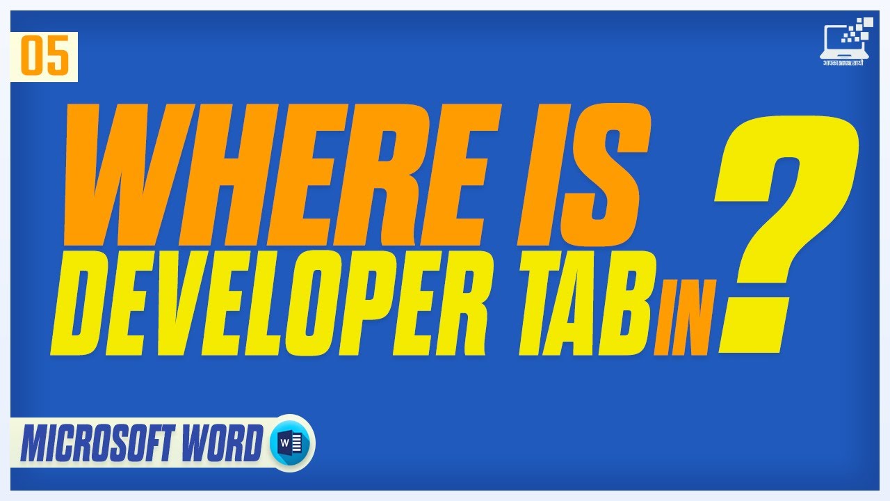 How To Activate developer Tab In Ms Word In Hindi How Do I Start How To Activate developer Tab In Ms Word In Hindi How Do I Start