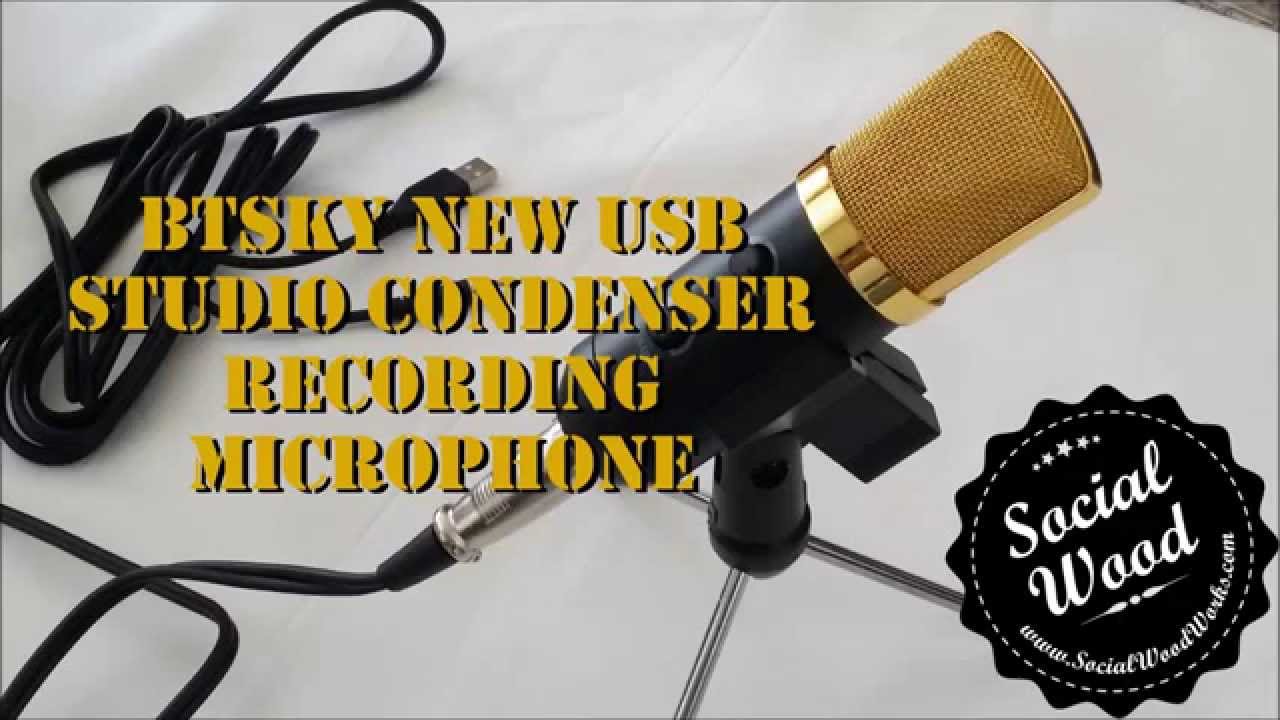 Best USB Condenser Mic Under $50 - BTSKY USB Studio Condenser Recording ...