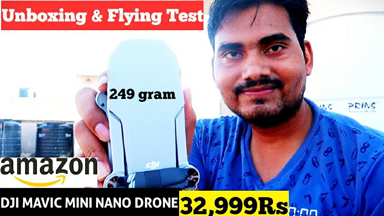 DJI MAVIC MINI NANO DRONE UNBOXING & FLYING TEST [INDIA] | How to fly ...