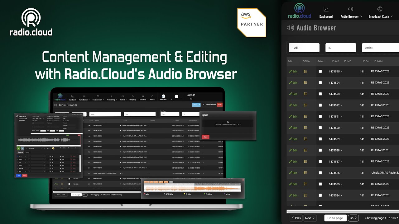 Content Management & Editing with Radio.Cloud's Audio Browser - YouTube