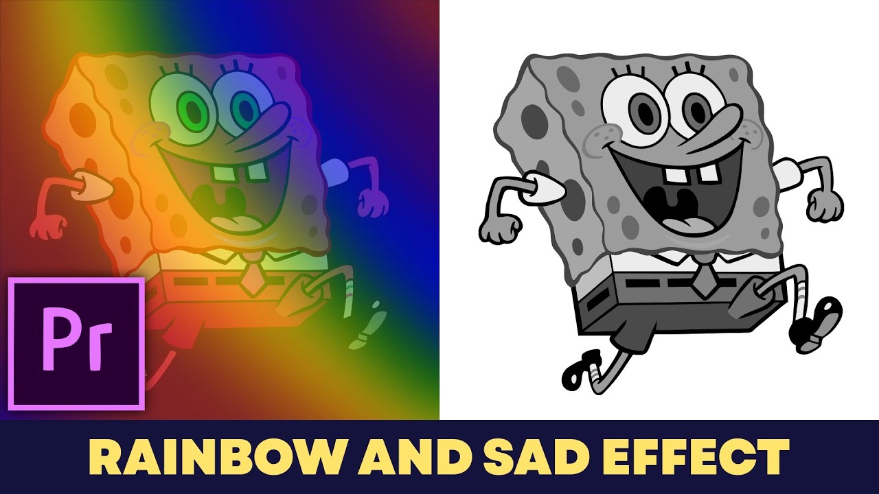 How to apply the rainbow and sad effect in premiere pro - YouTube