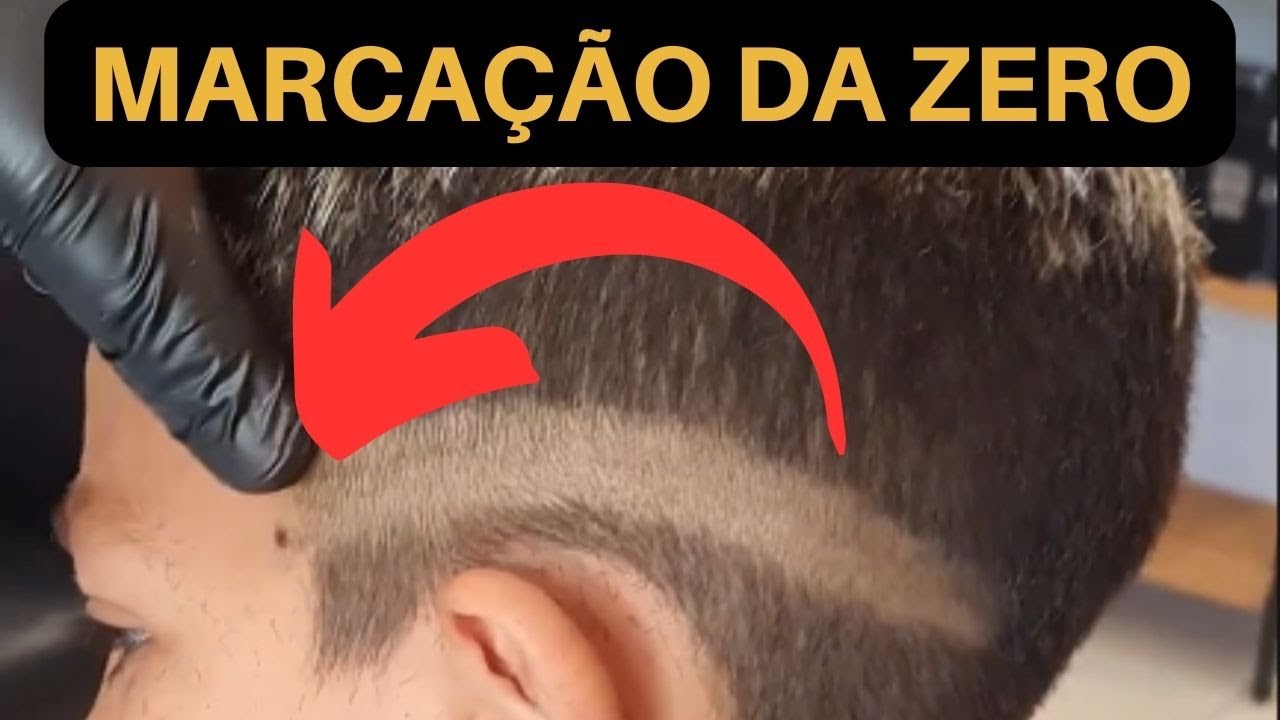 Como tirar a marcação da zero na prática - #cortedegrade #cortedecabelo ...