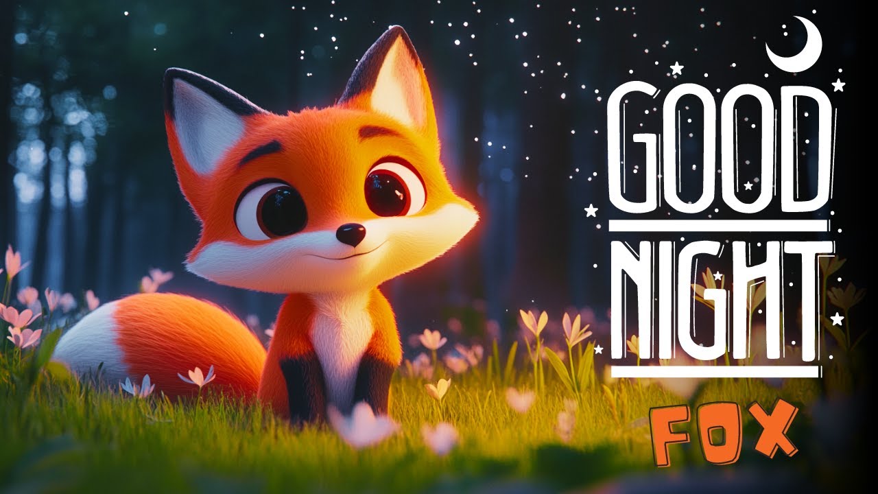 Good Night Fox 🌙 bedtime song for resltess Kid 🌜 Relaxing Music for ...