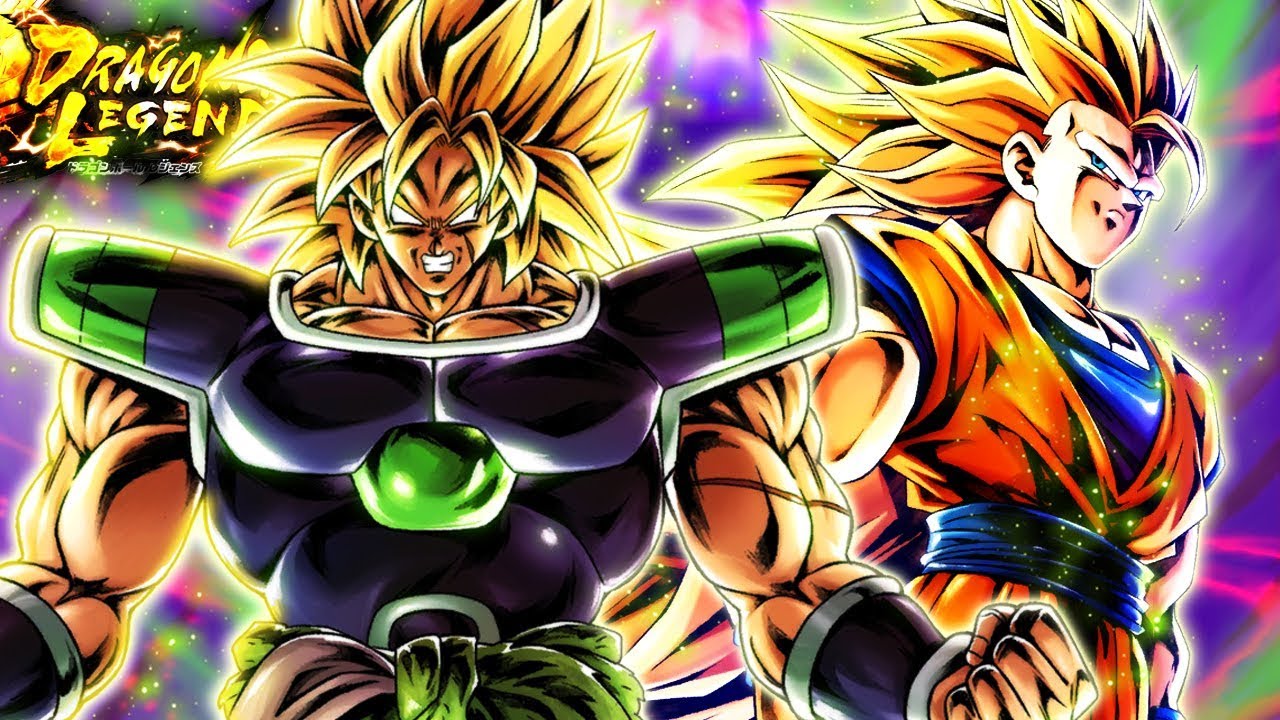 SSJ BROLY AND SSJ3 GOKU! Mono Purple | Dragon Ball Legends - YouTube