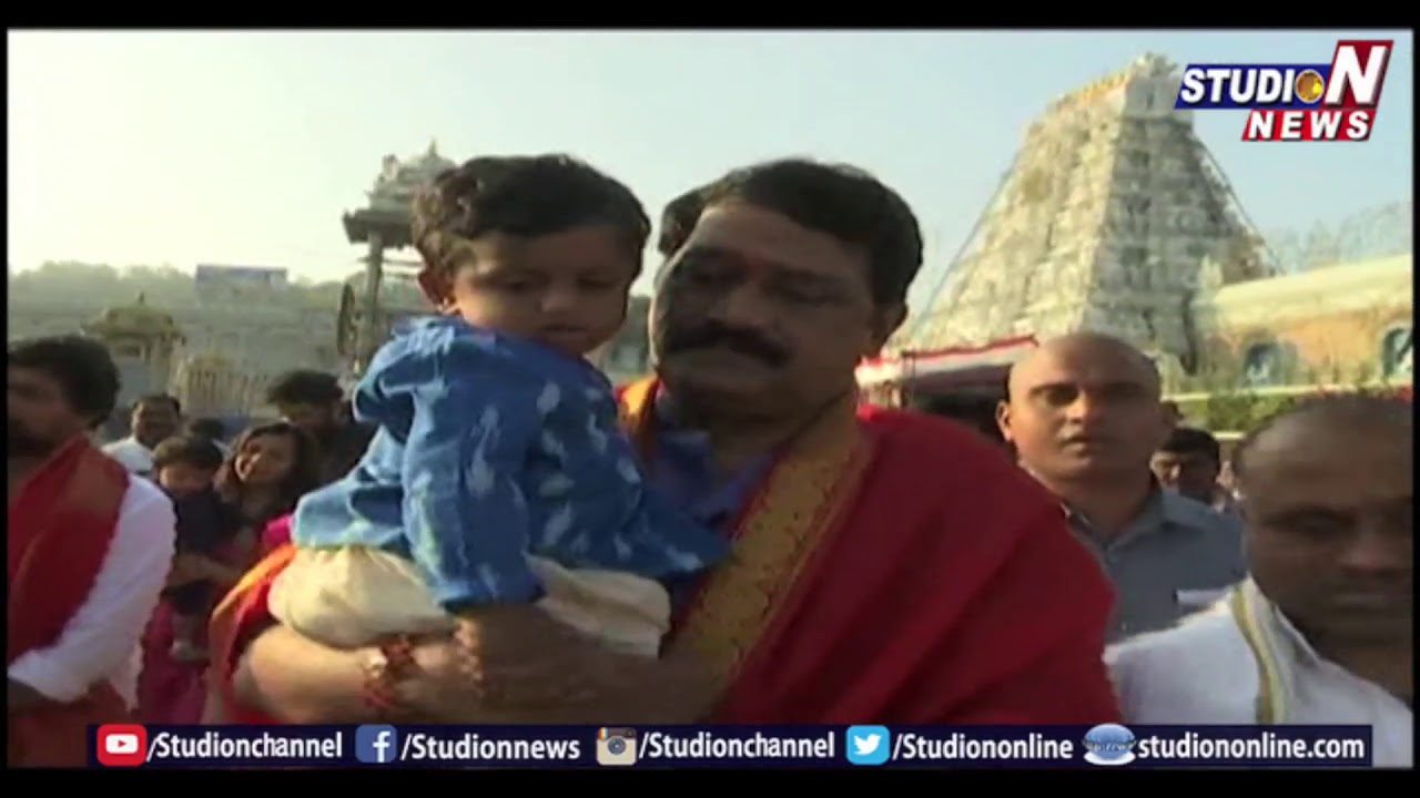 Minister Ganta Srinivasa Rao Visits Tirumala TIrupati , Takes Srivari ...