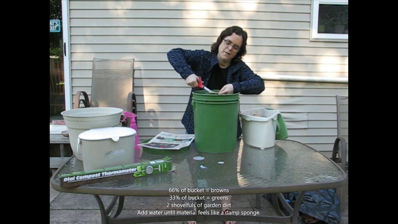 Learning Center (Virtual): Composting in a 5 Gallon Bucket - YouTube