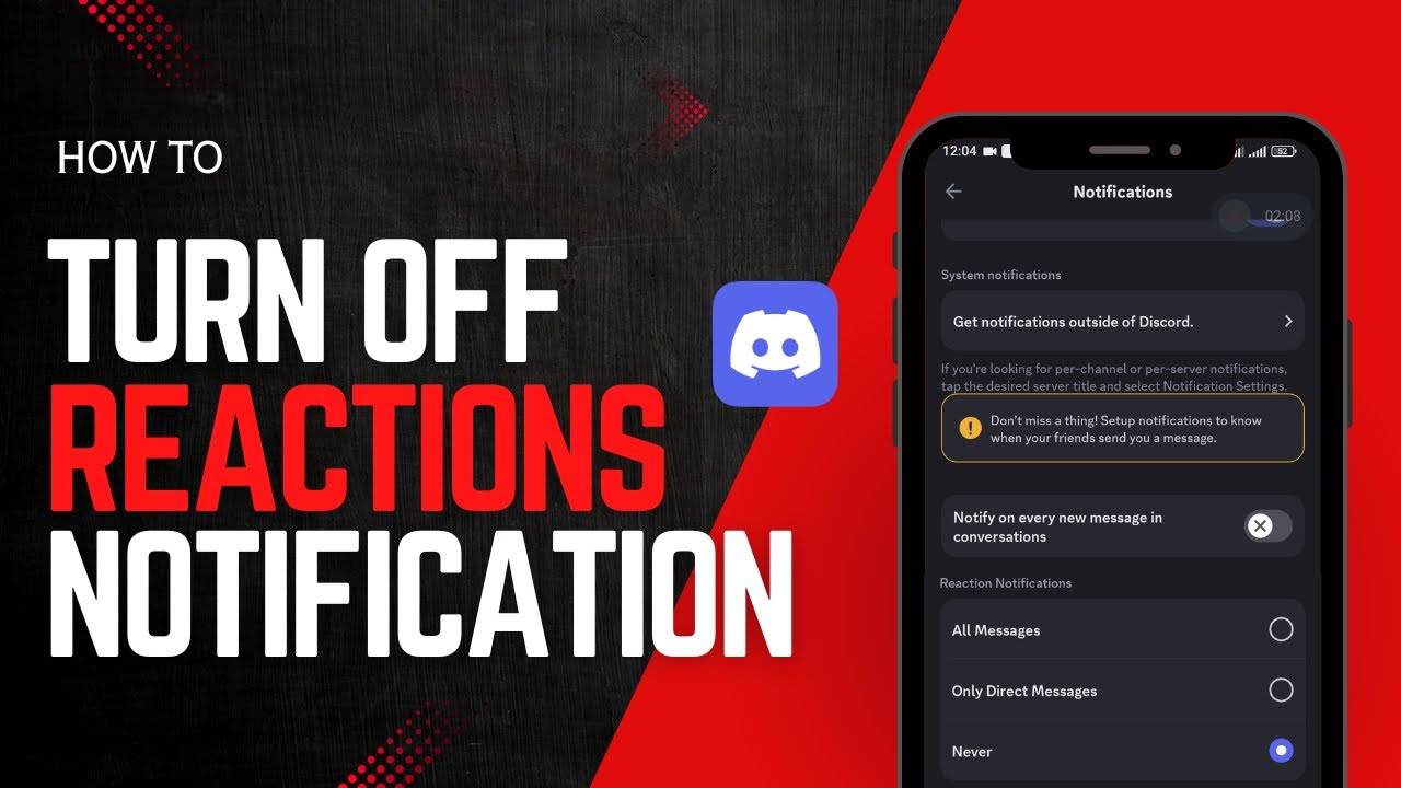 How to Disable Reaction Notification on Discord - YouTube