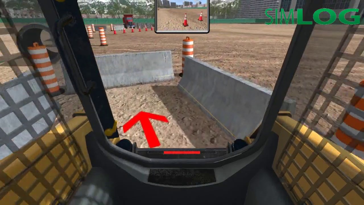 Simlog's Skid Steer Loader Personal Simulator: Positioning - YouTube