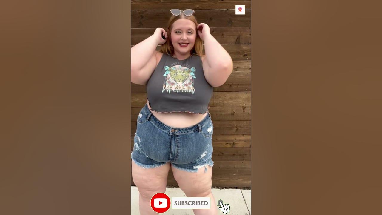 Emily Walden American Beautiful Curvy Fashion Model Shorts Youtube