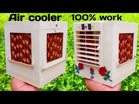 How to Make a Mini Cooler From Cardboard Under 40 ₹ | DIY Air ...