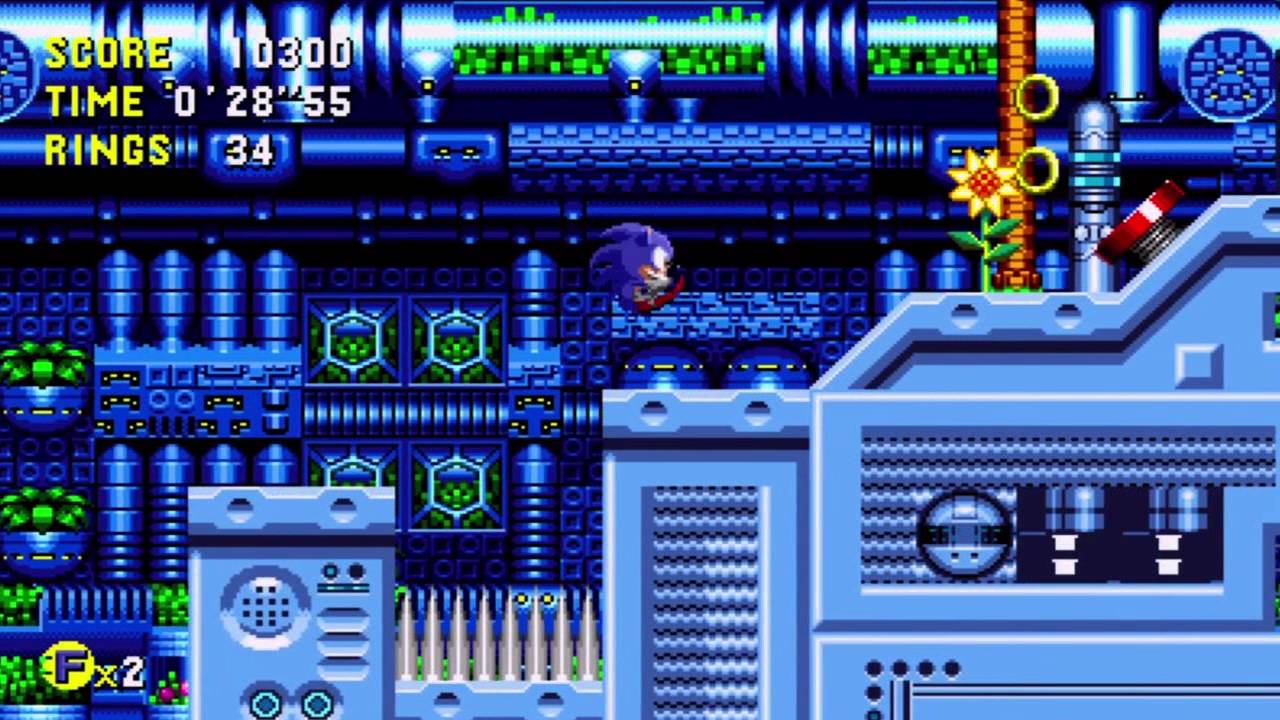 Sonic CD (XBLA) - Metallic Madness: Zone 1: Good Future Playthrough ...