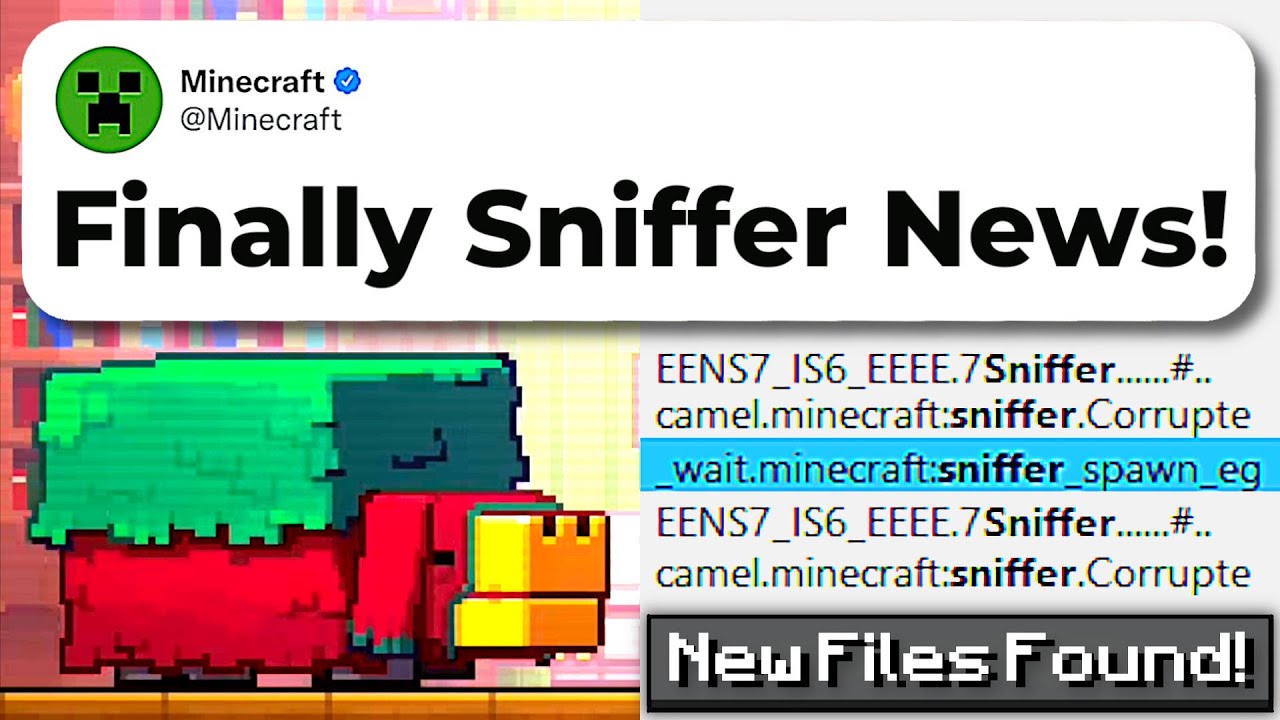 HUGE NEW SNIFFER INFORMATION LEAKED! | Minecraft 1.20 Update - YouTube