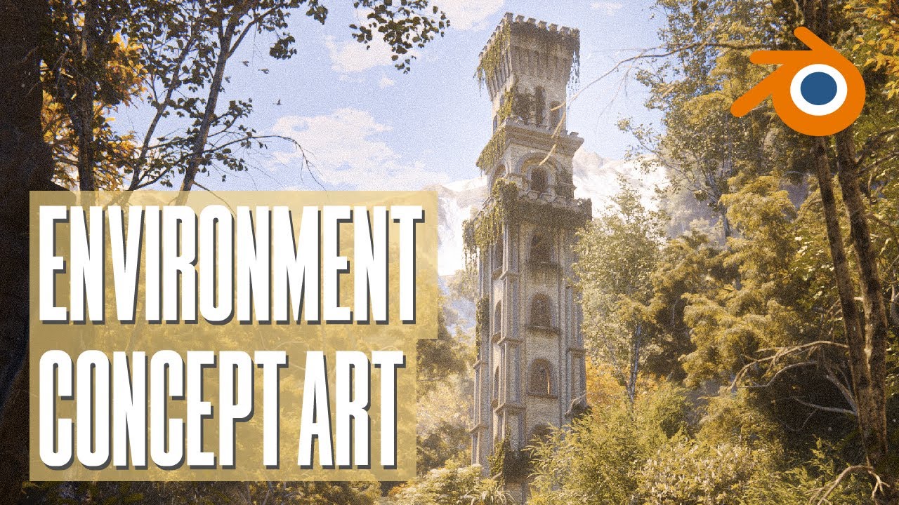 Environment Concept Art (time lapse) - YouTube