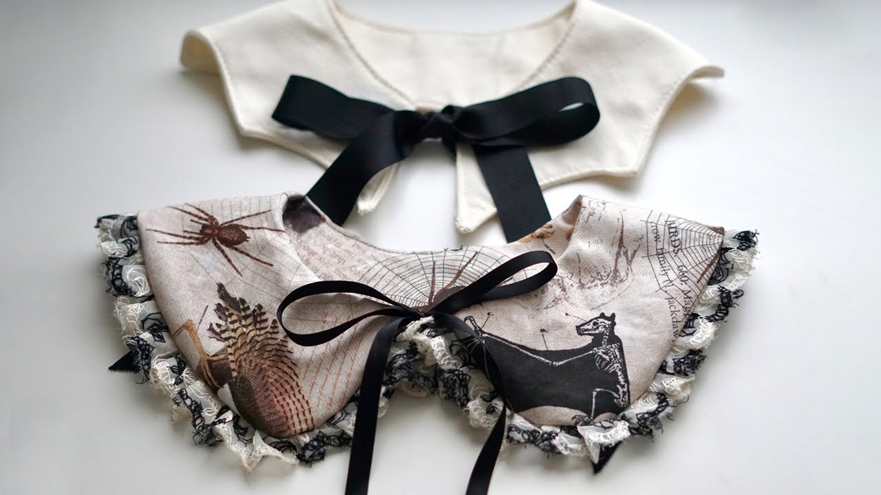 DIY how to sew detachable collars | easy pattern drafting tutorial ...